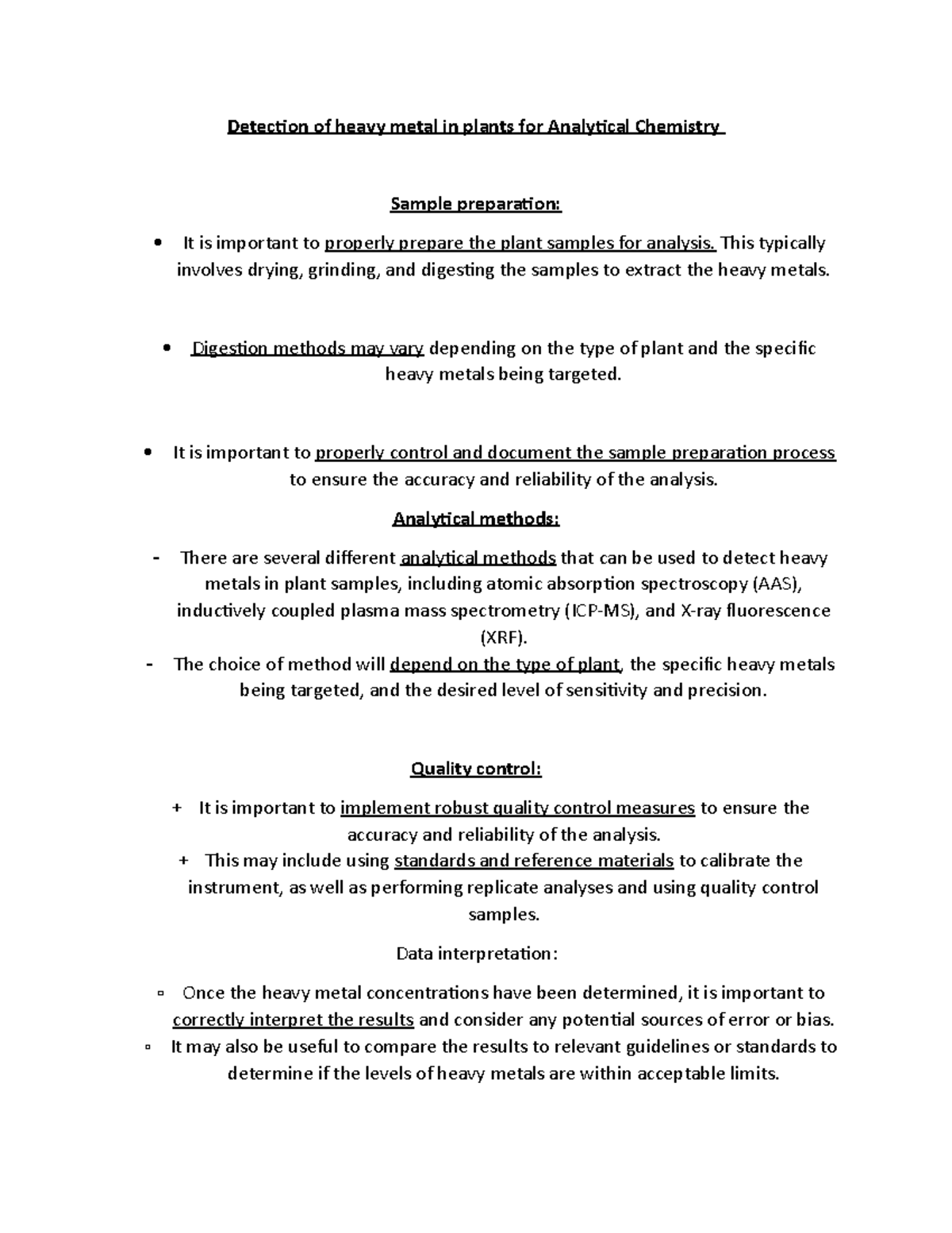 Document 87 (29) - Detection of heavy metal in plants for Analytical ...