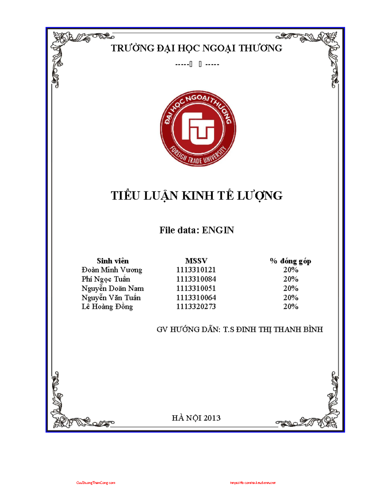 Kinh-te-luong le-kim-long bt-nhom-ktl-(2) - [cuuduongthancong - TRƯỜNG ĐẠI HỌC NGOẠI THƯƠNG ...