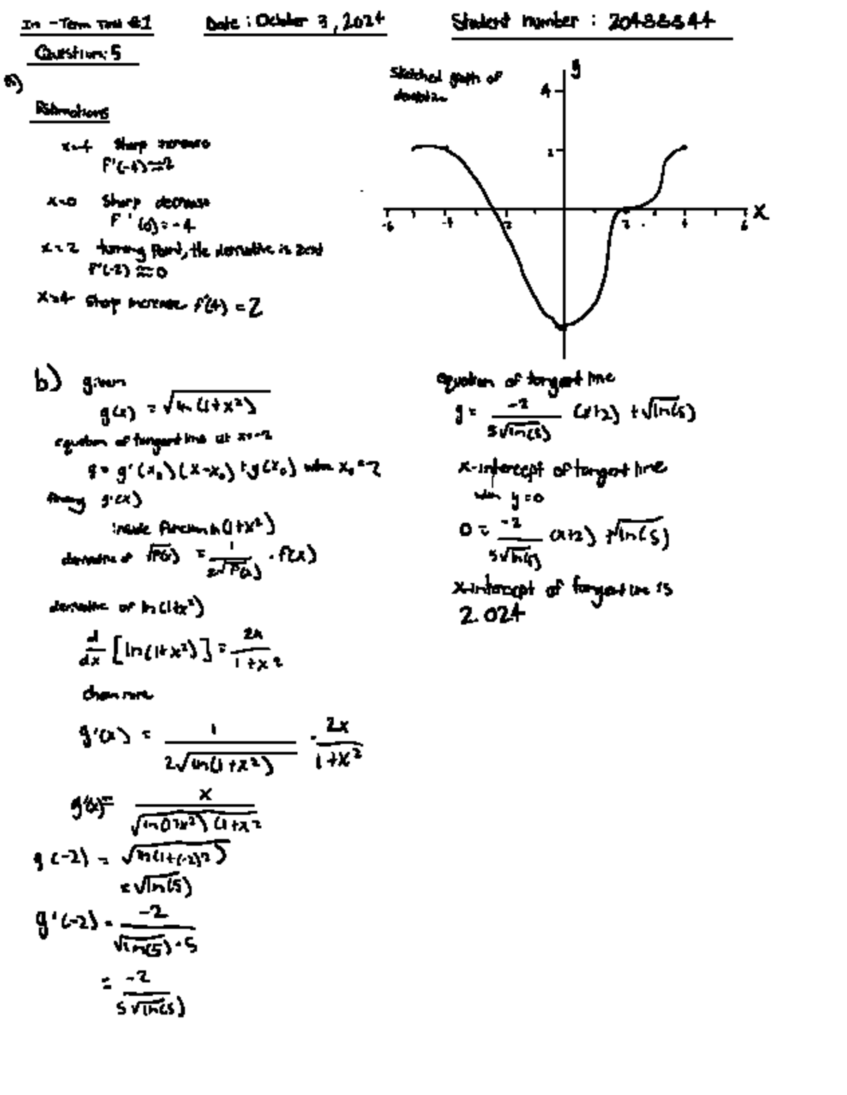 Calc Term Test #1 2 - for term test 2, submitted to crowd mark - In ...