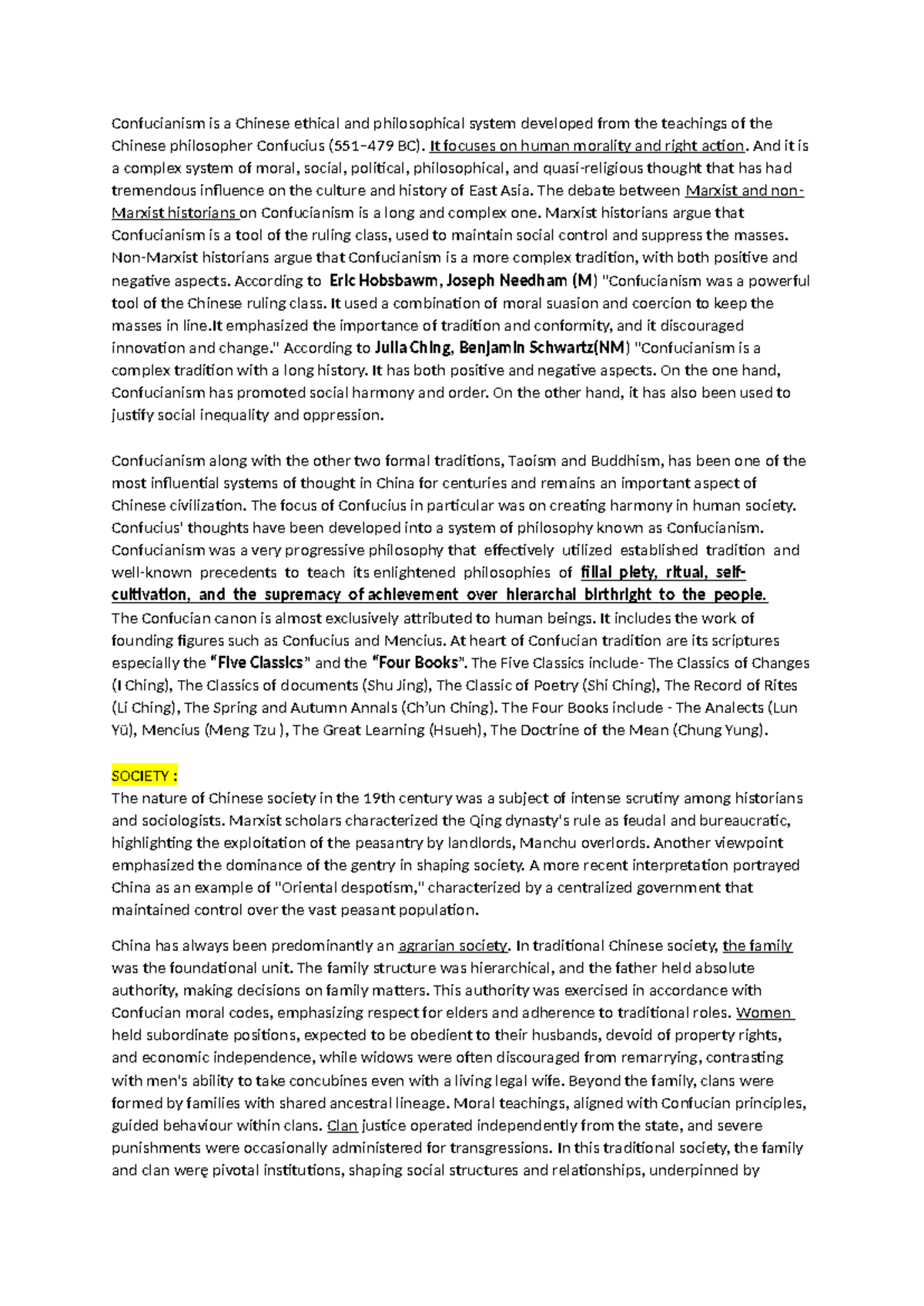 Confucianism (Autosaved) - Confucianism is a Chinese ethical and ...