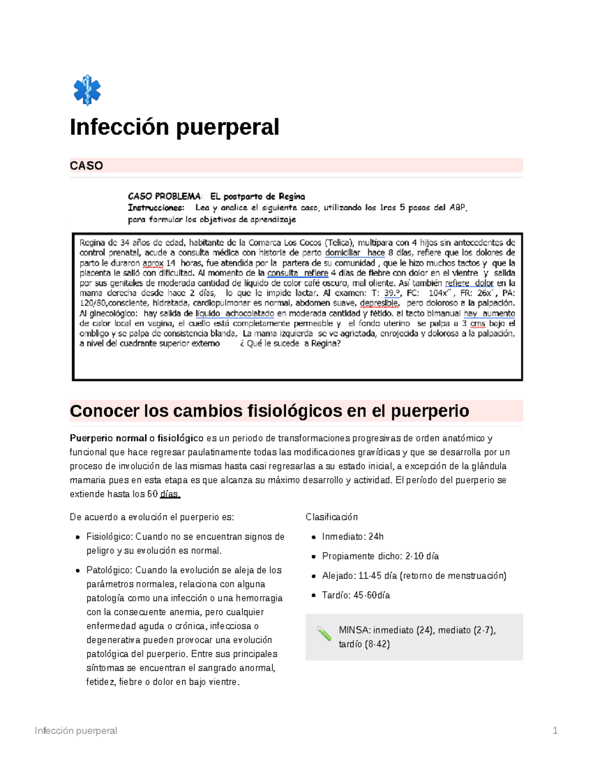 Infeccin puerperal - ⚕ Infección puerperal CASO Conocer los cambios ...