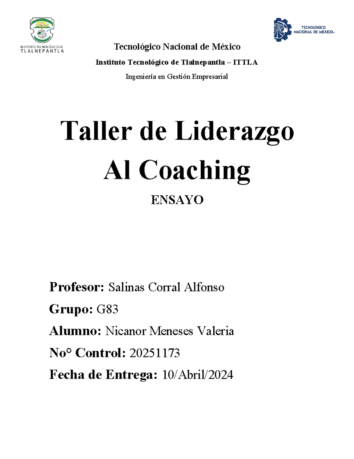 Ensayo Unidad 3 - Tecnológico Nacional de México Instituto Tecnológico ...