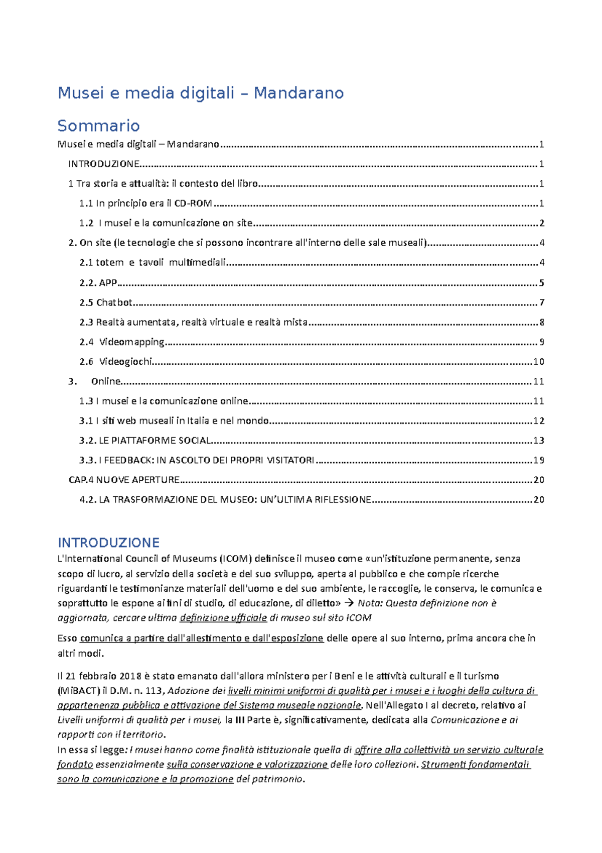 Musei e media digitali - Mandarano - Musei e media digitali – Mandarano ...
