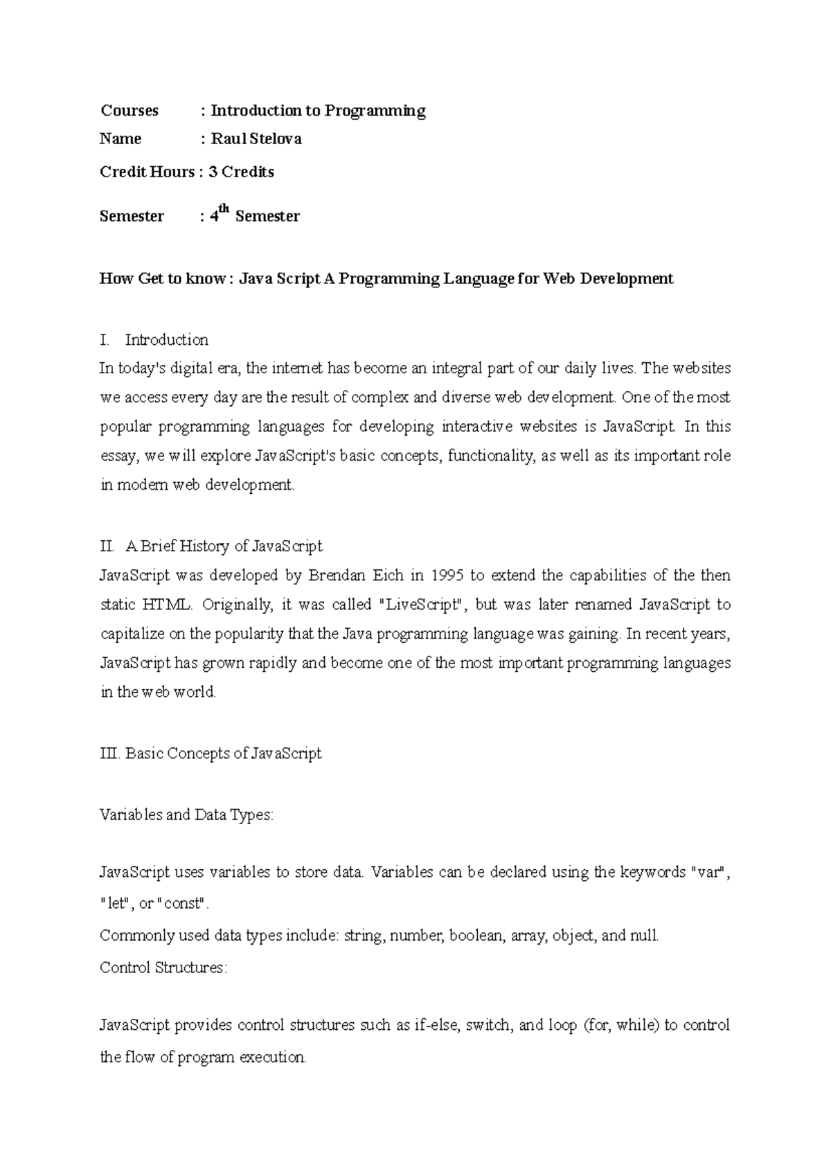 Student Notes In Keele University - Programing-18 - Courses ...