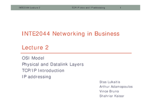 Lab Task 1B - Assignment 1 for Lab tasks - Lab Task 1B Network Configuration 1. Correct IP ...