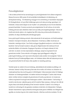 HURB01 - Personalvetenskap som förhållningssätt - Personalvetenskap som förhållningssätt: 29/8 ...