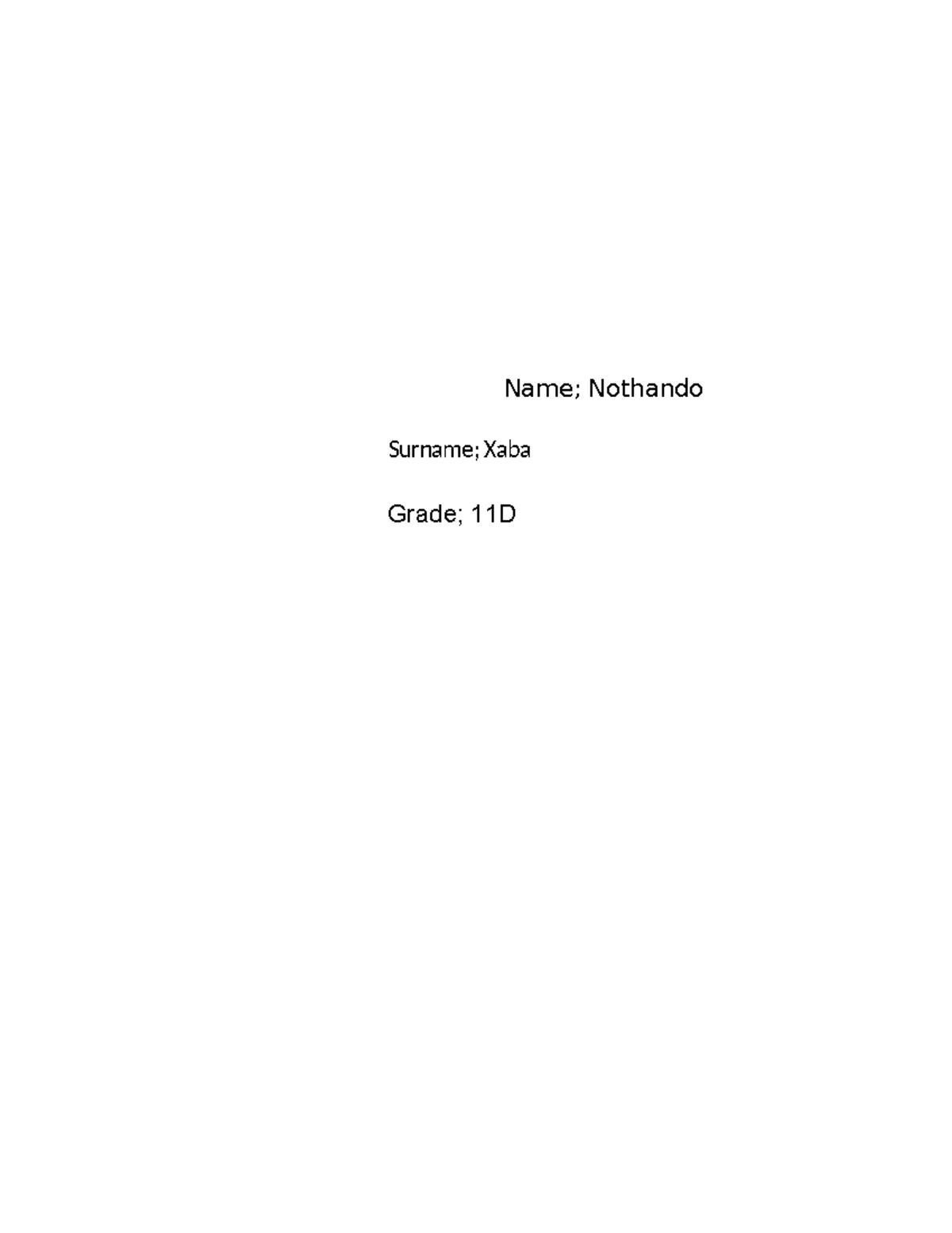 mootcourt essay - Name; Nothando Surname; Xaba Grade; 11D Factual ...