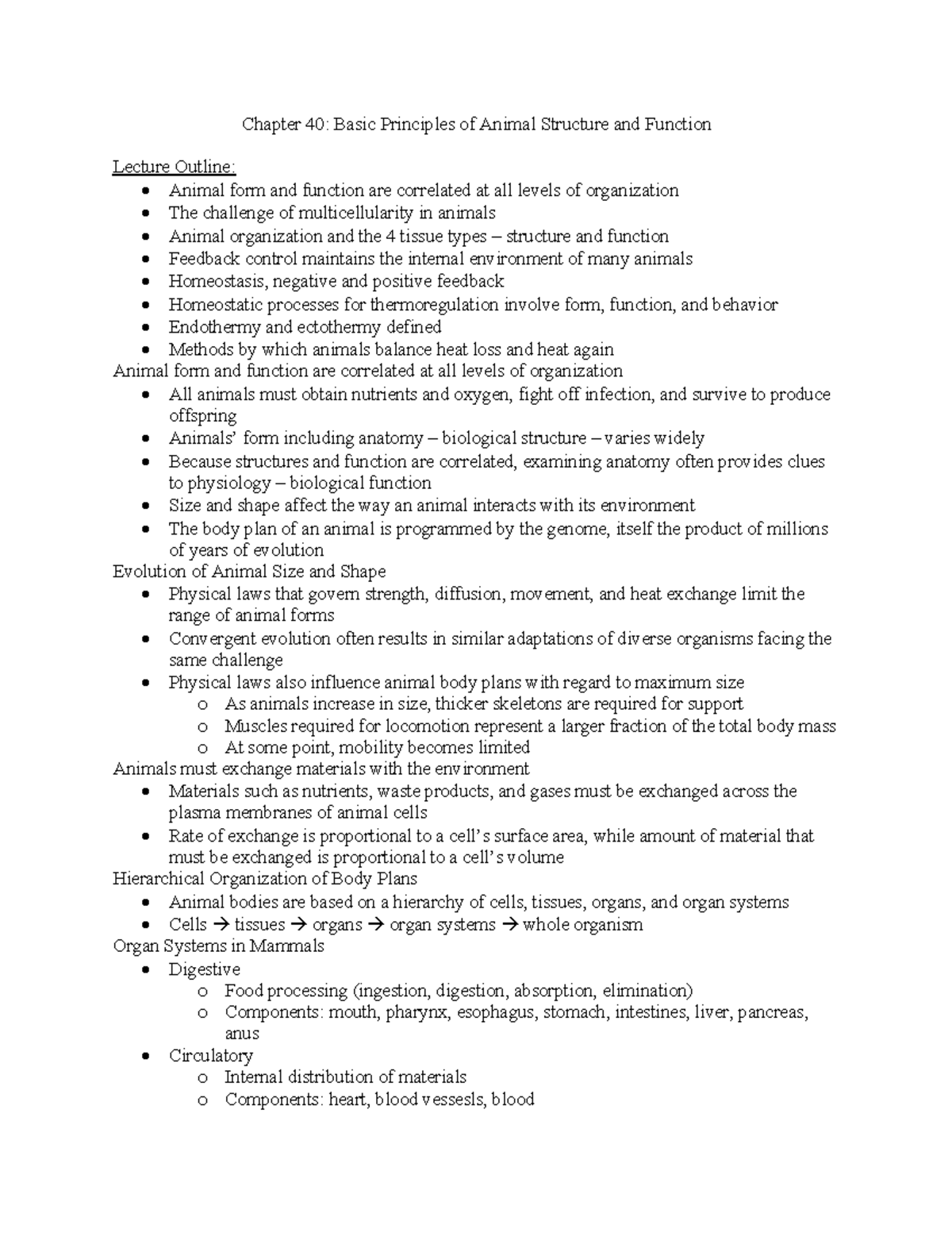 Module 6 - Biology - Ryann Guayasamin's slides. Lecture notes from ...