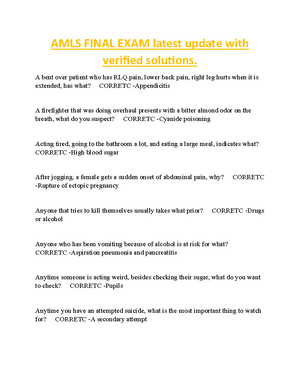 AMLS 4 - latest guide - AMLS EXAM TEST Q&A 100% VERIFIED. What ...