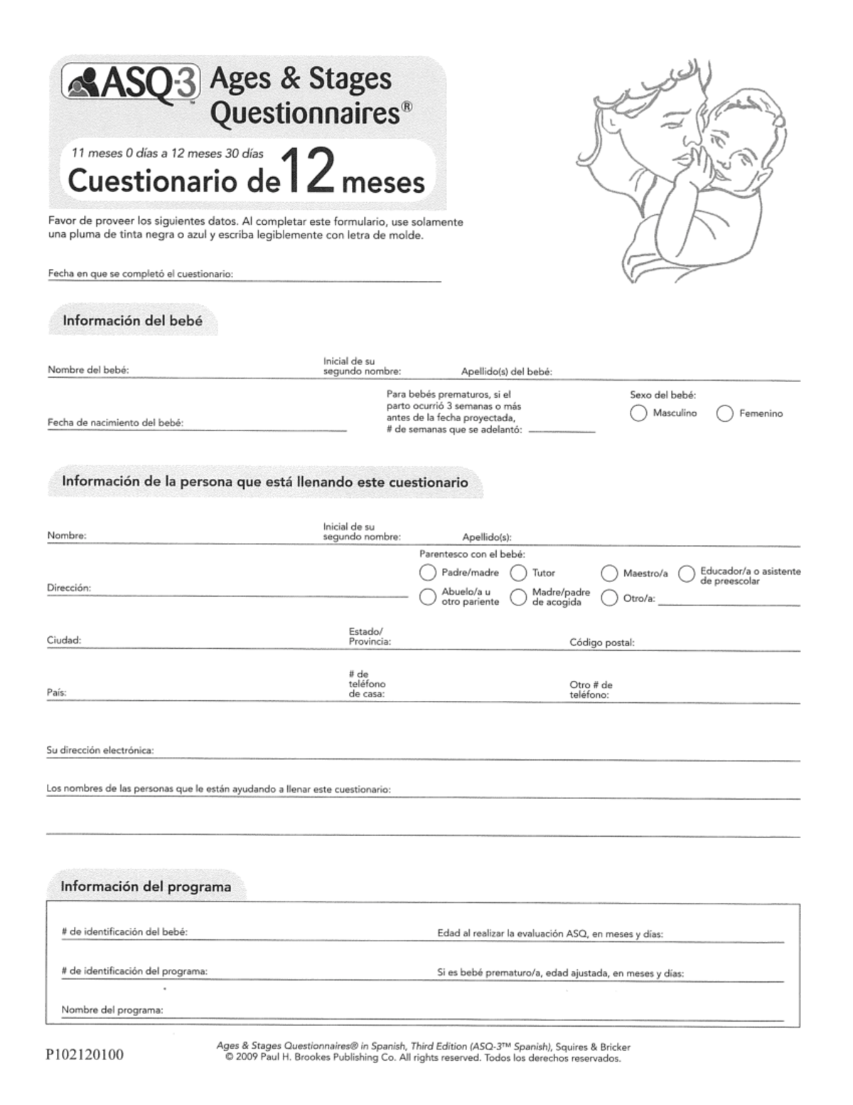 ASQ-12mo-Spanish 240930 083513 - a ASQ3 Ages Stages Questionnaires R 11 ...