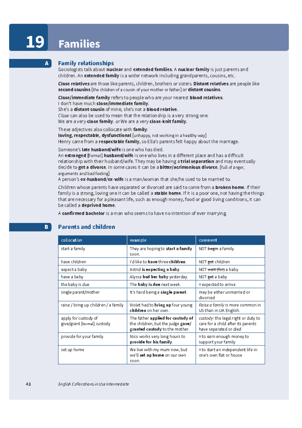 Vocab Family - knkknk - 42 English Collocations in Use Intermediate ...