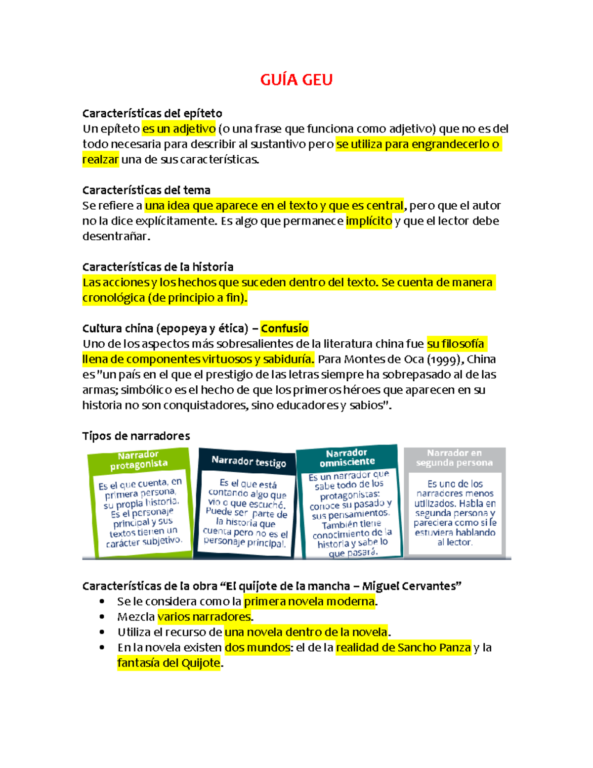 GUÍA GEU - GUÍA PARA EL EXAMEN DEL PRIMER PARCIAL DE GEU - GUÍA GEU ...
