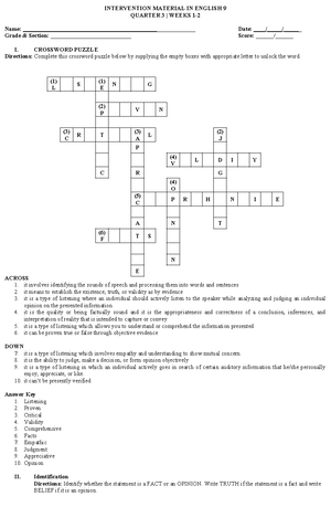 WORK Immersion Portfolio First PART - PREFACE Rationale This Work ...