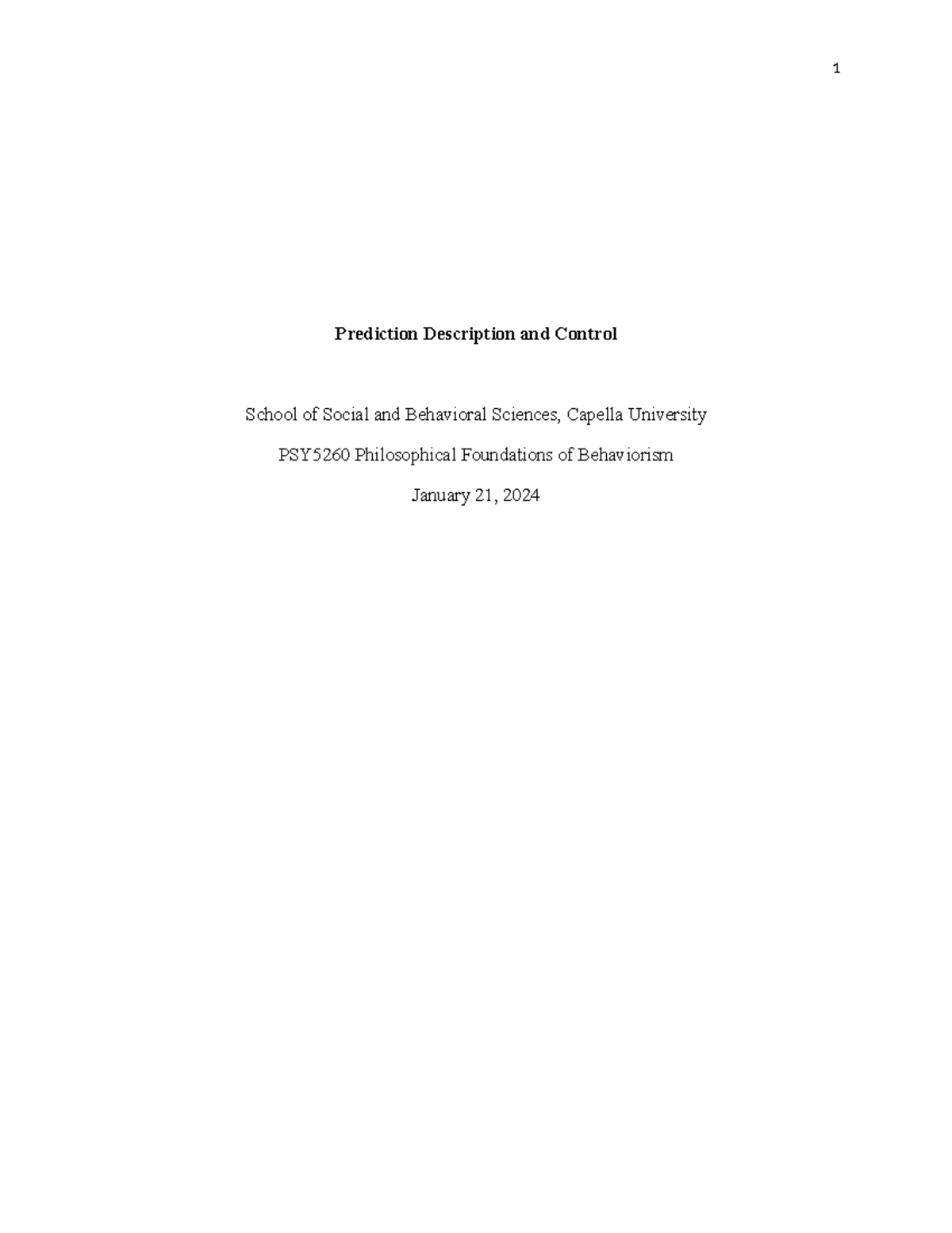 Mod Description Prediction Control Prediction Description And Control