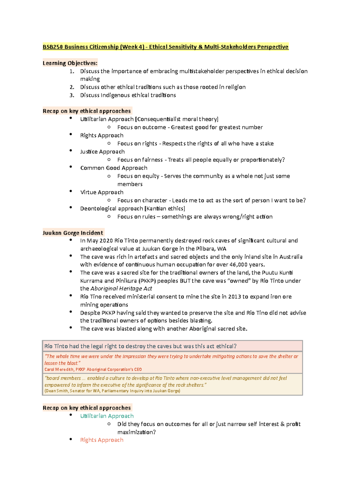 BSB250 - L4 - LECTURE 4 - BSB250 Business Citizenship (Week 4 ...