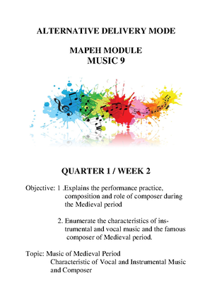 Third Quarter Examination Mapeh 8 - Third Quarter Examination in MAPEH ...