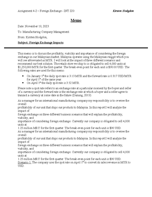 ACC 318 Module Four Assignment - Hodgdon - ACC 318 Module Four ...