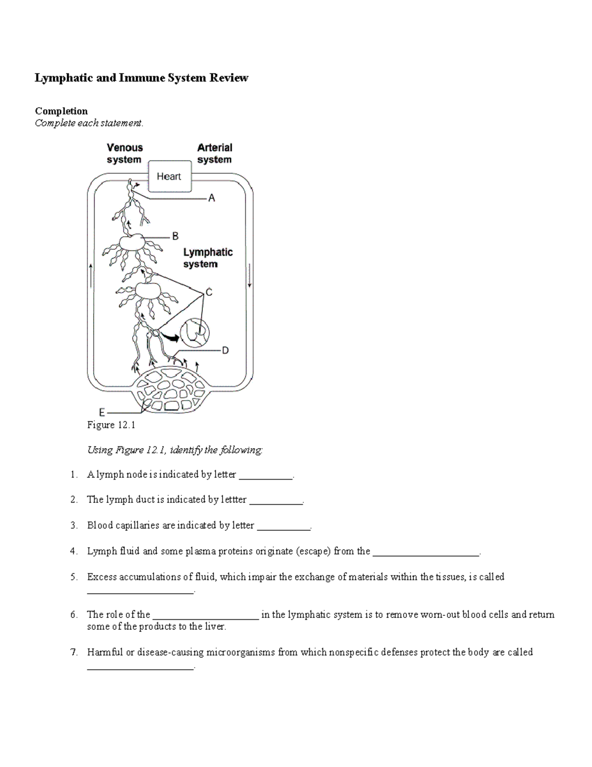 271961977 Lymphatic and Immune System Review - Lymphatic and Immune ...
