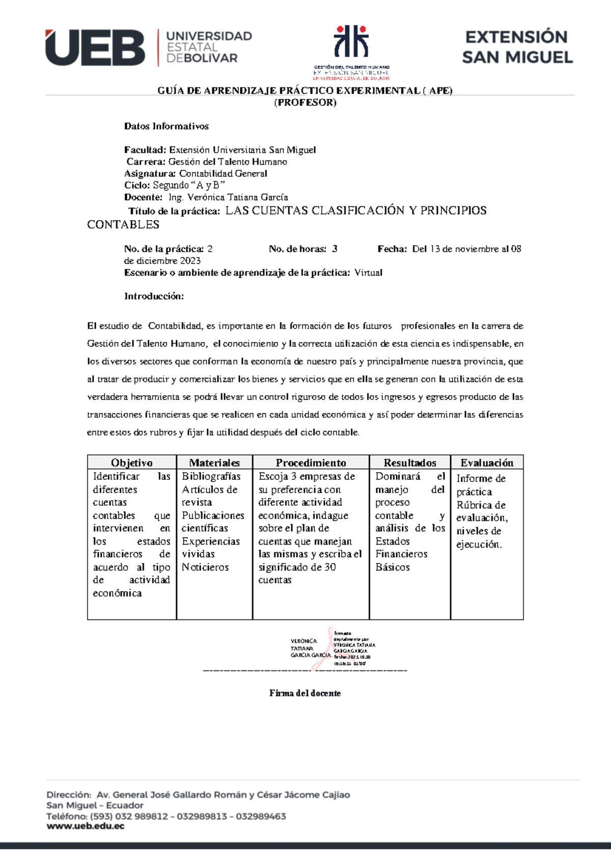 PAE 2 - GUIA Y PRACTICA PAE - GUÍA DE APRENDIZAJE PRÁCTICO EXPERIMENTAL ...