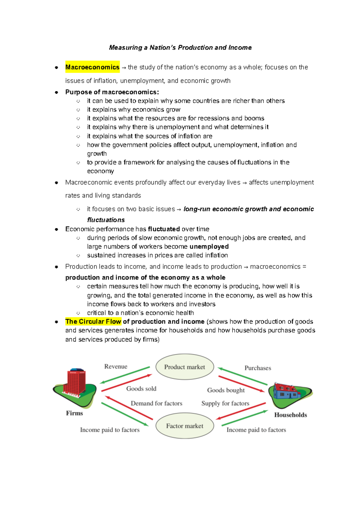 Measuring a Nation’s Production and Income (GDP) - Measuring a Nation’s ...