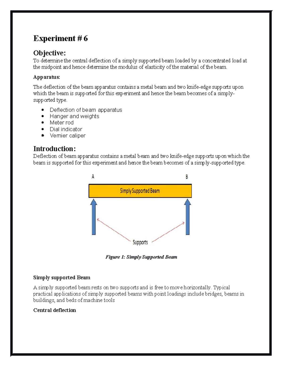 2021-ME-73 MOM Lab reports after mids - Experiment # 6 Objective: ####### To determine the ...
