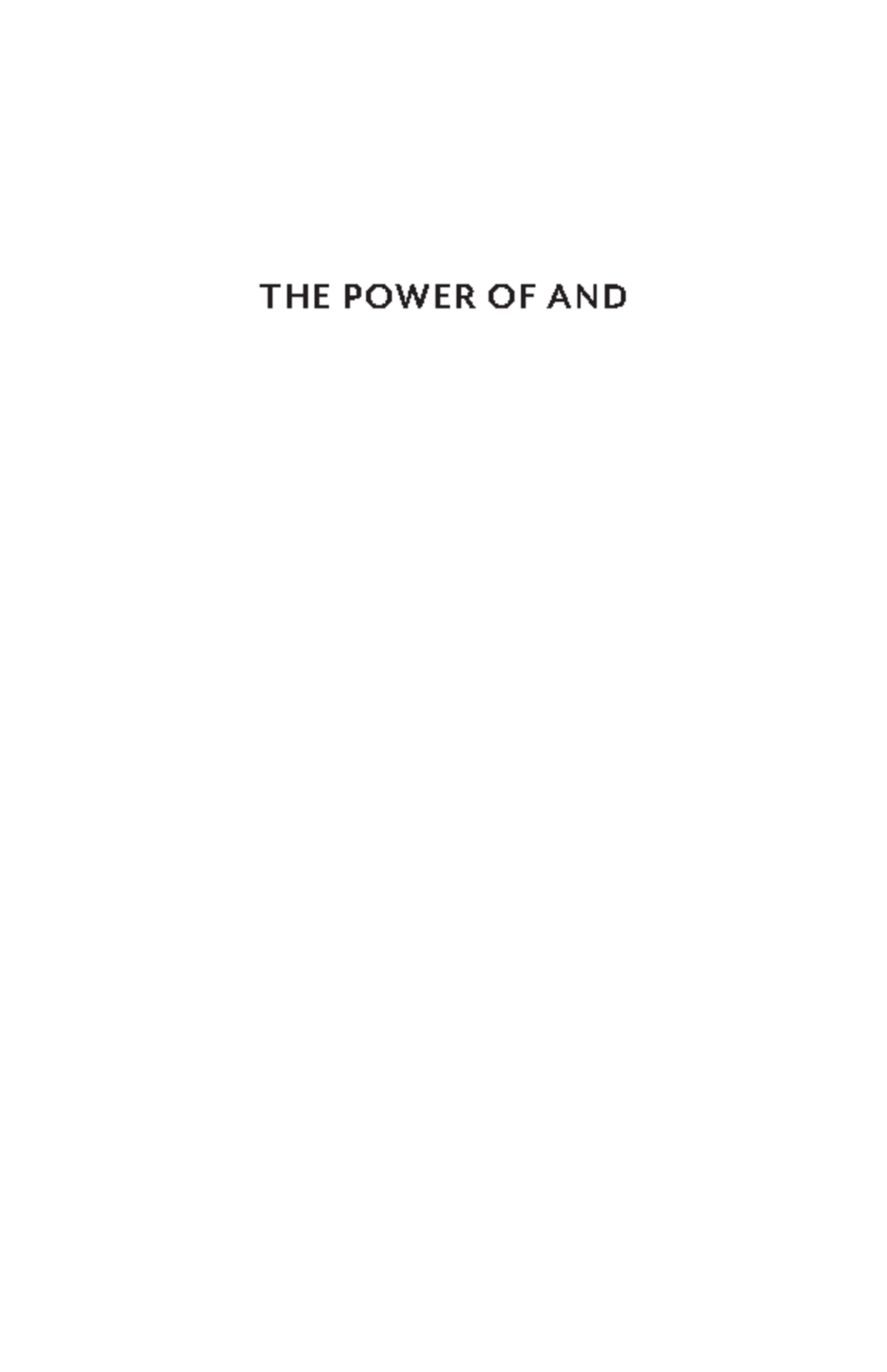 10 - aaaaaaaaaaaa - THE POWER OF AND Columbia University Press ...