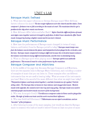 Unit 7 Lab - Assignment - Unit 7 Lab 1 is the story of Scheherazade about? Where does the story ...