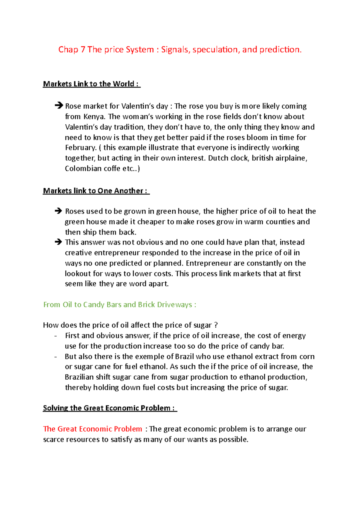 Chap 7 The price System - Samenvatting Modern Principles of Economics ...