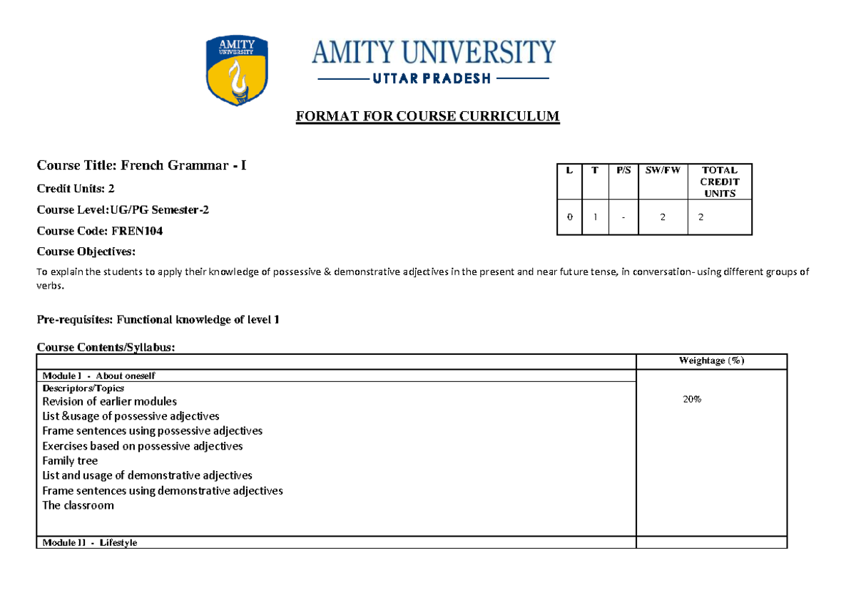 New Syllabus 3e4c508a-fc3d-428d-87cf-52628 b8054d6 - FORMAT FOR COURSE ...