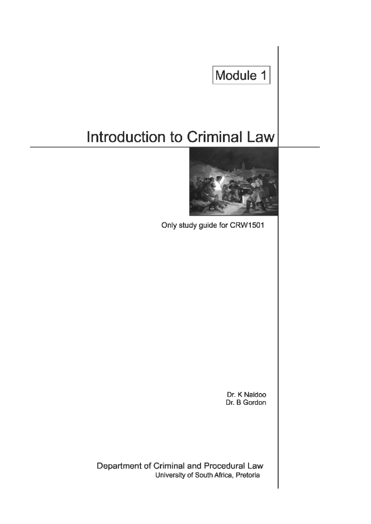 Introduction to Criminal Law - ii © 2016 University of South Africa All ...