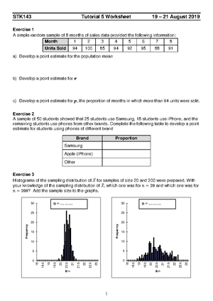 Statistics STK 110 - UP - StuDocu