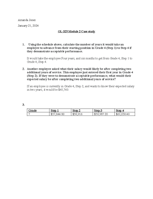 Case Study 4-2 - received an A - Amanda Jones Case Study 4- Case Study ...