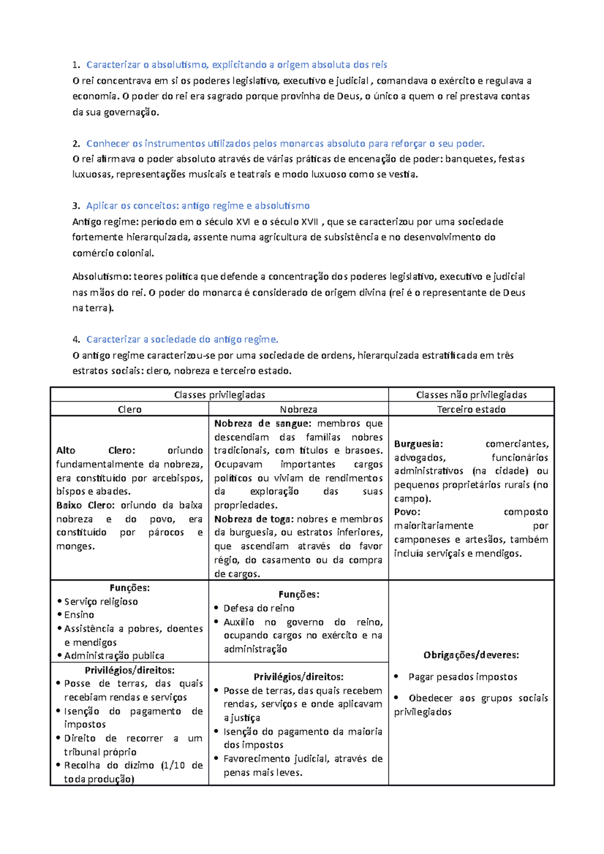 História 8 F2 - Caracterizar o absolutismo, explicitando a origem ...