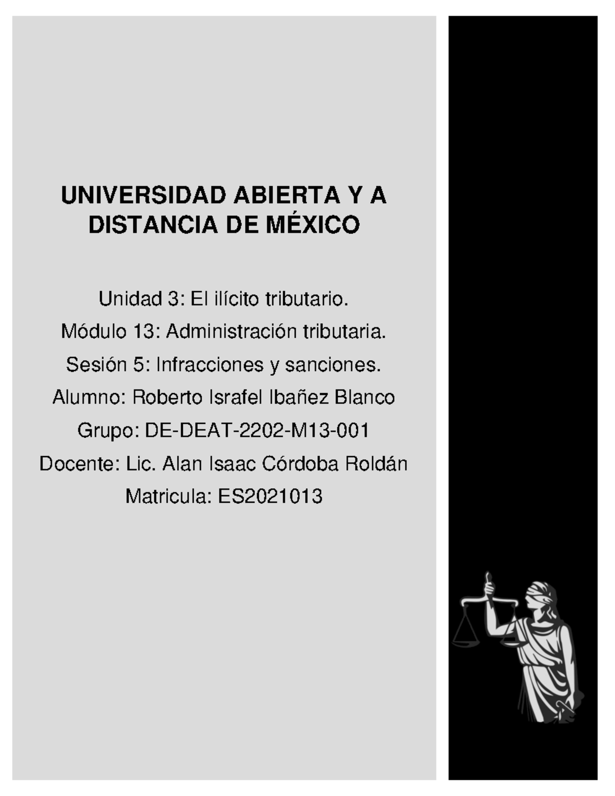 OIBERT MAT. ASNIT - UNIVERSIDAD ABIERTA Y A DISTANCIA DE MÉXICO Unidad ...