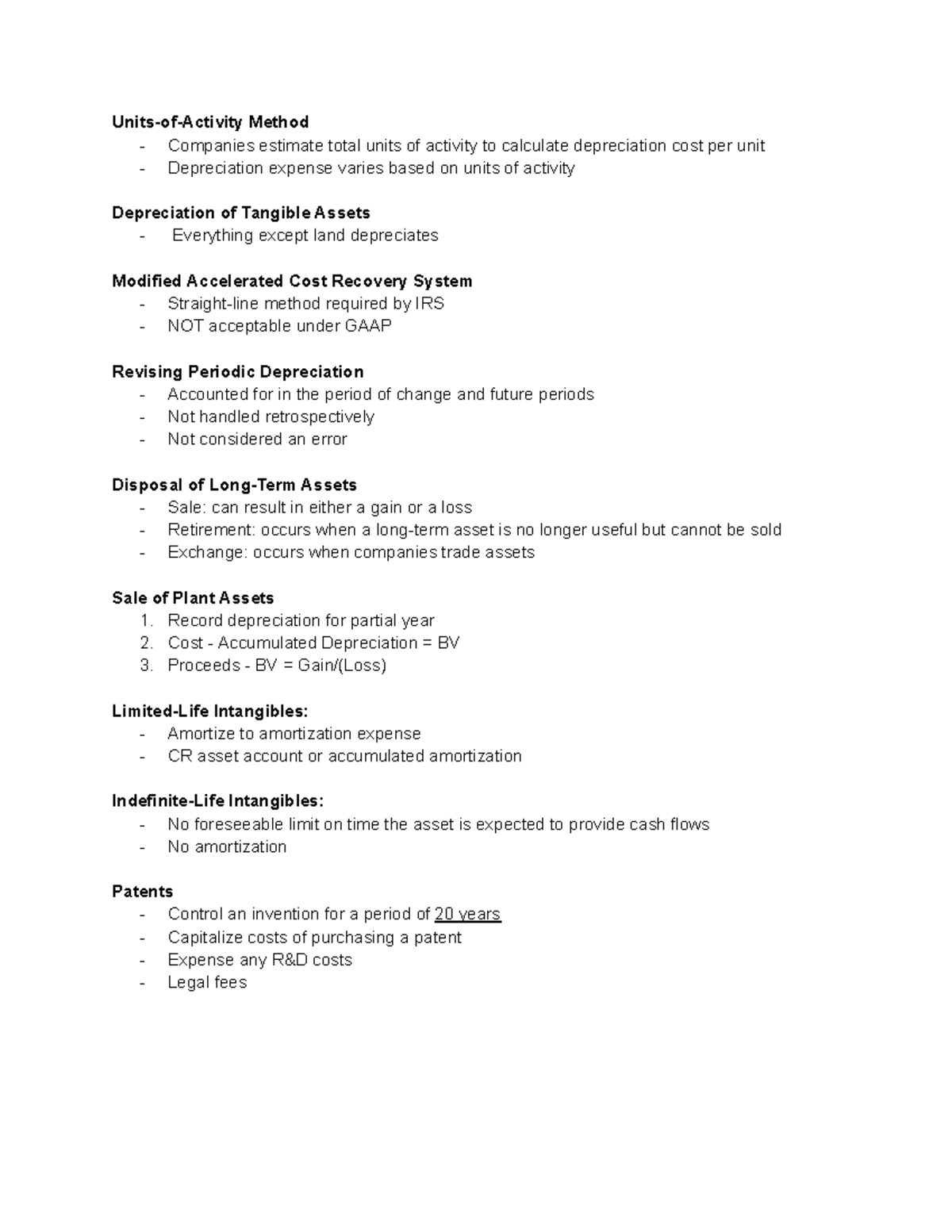 ACCT. 207 - Oct. 26 - Paige Etheridge - Units-of-Activity Method ...