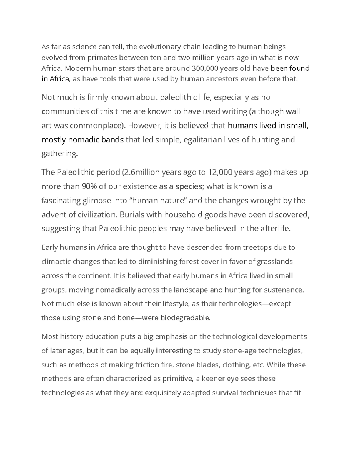 Document 6 - Dr. Michael Kendrick - As far as science can tell, the ...