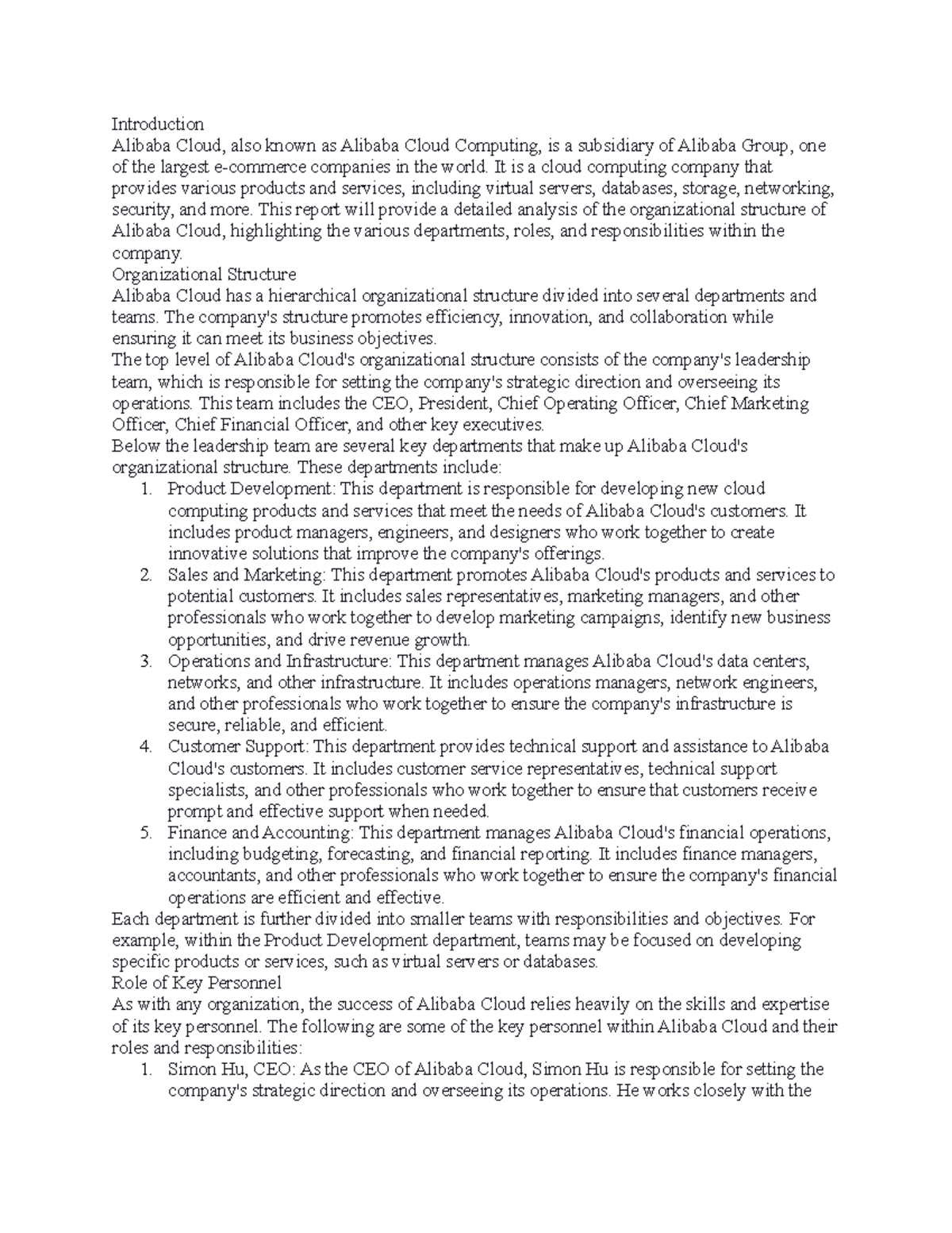 Alibaba Cloud 17 - Introduction Alibaba Cloud, also known as Alibaba Cloud Computing, is a - Studocu