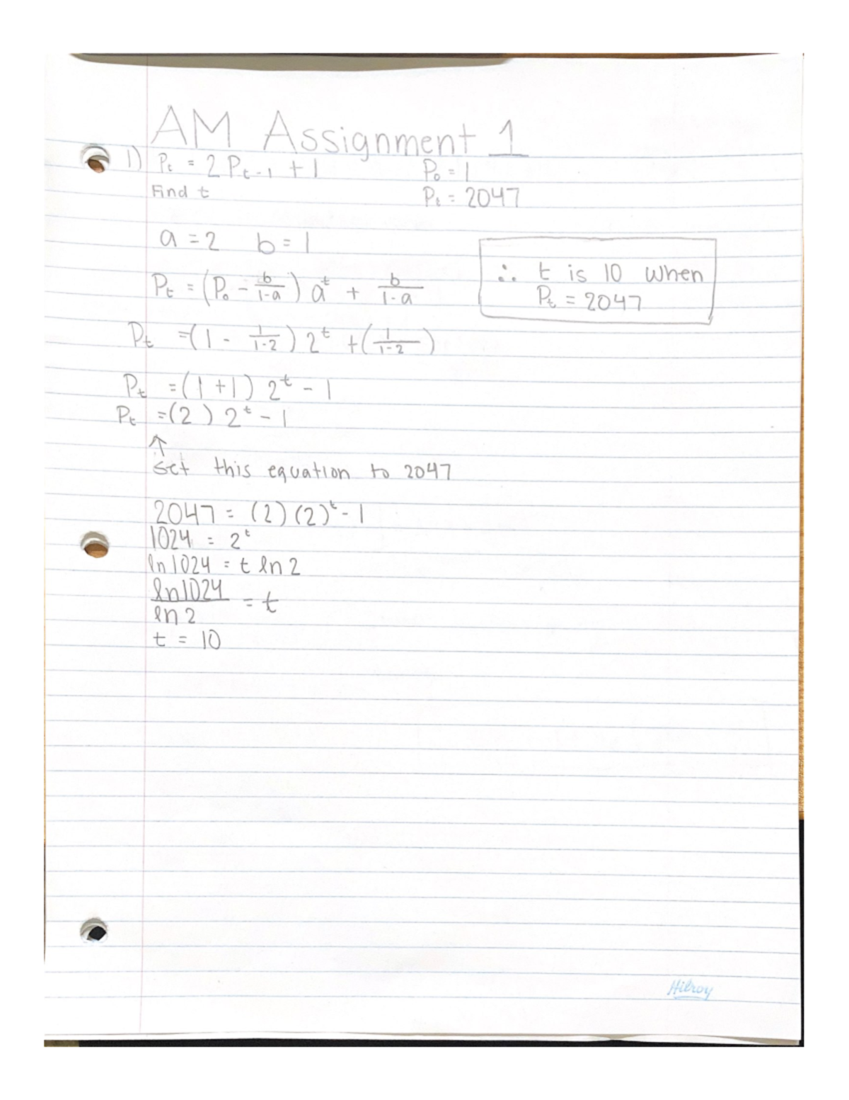 Assignment 1 Applied Mathematics 1201A B Studocu