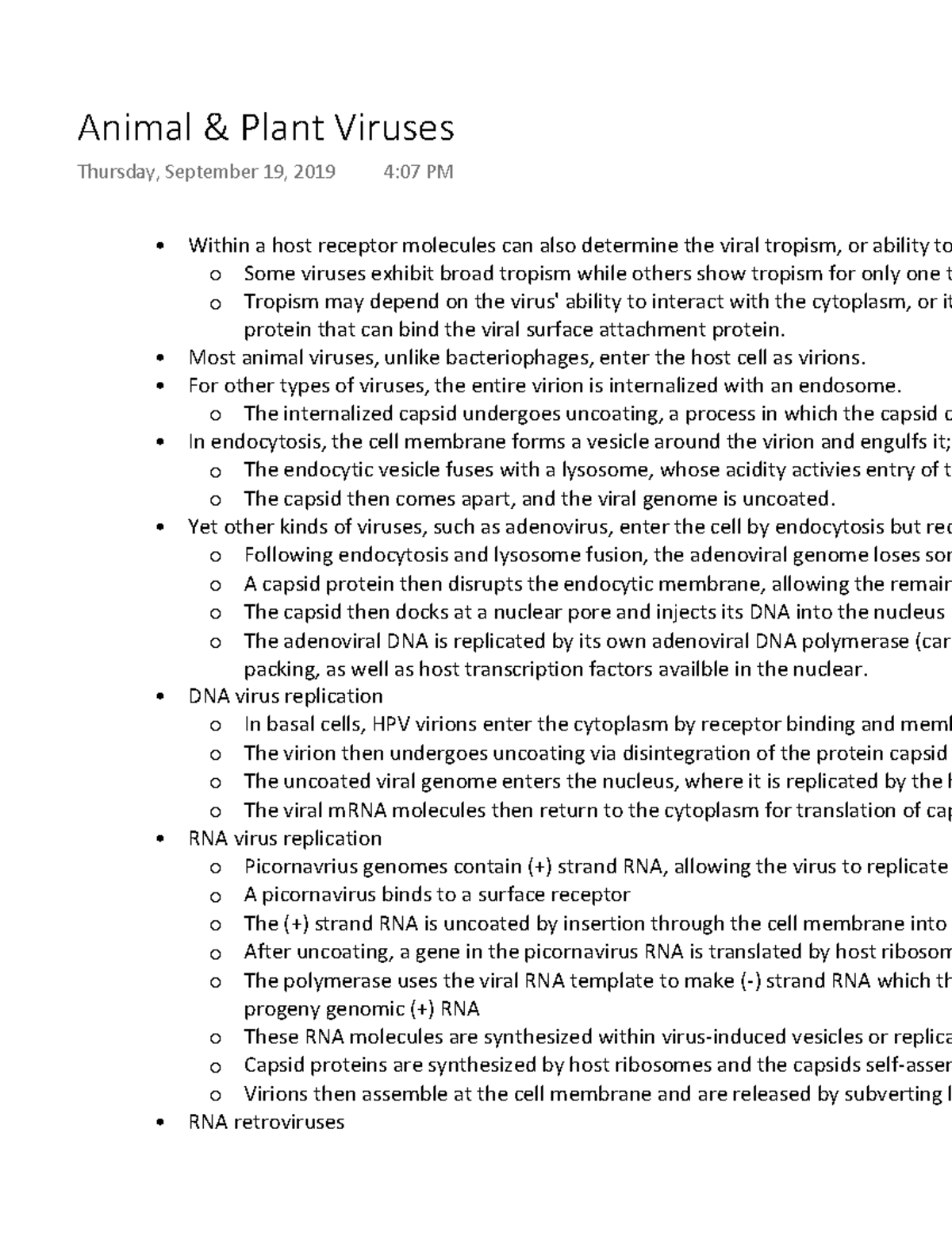 Animal & Plant Viruses - chapter 6 - Warning: TT: undefined function: 32 Warning: TT: undefined ...