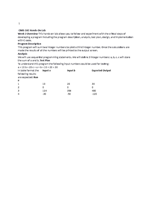 Homework 3 – Create your own Loop application - CMIS 102 - UMGC - Studocu