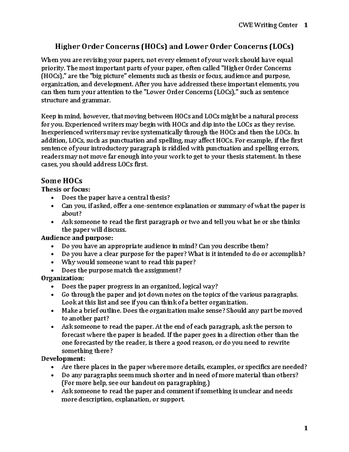 Hoc-and-loc - Reporting & Writing - MCA 33304 - CCNY - Studocu