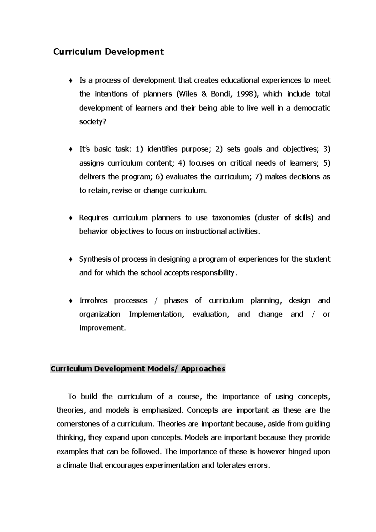 Module 3- Curriculum Development - Curriculum Development Is a process ...