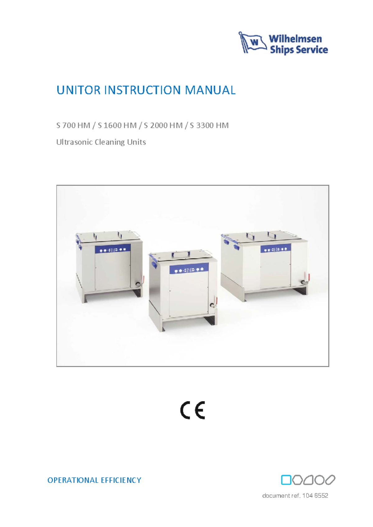 Unitor Ultrasonic cleaner - OPERATIONAL EFFICIENCY document ref. 104 ...
