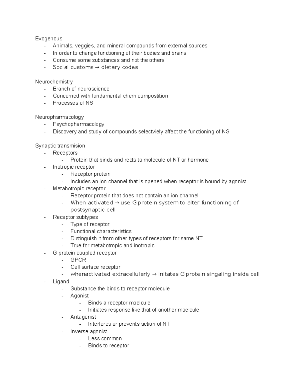 Chapter 4 - Exogenous - Animals, veggies, and mineral compounds from ...