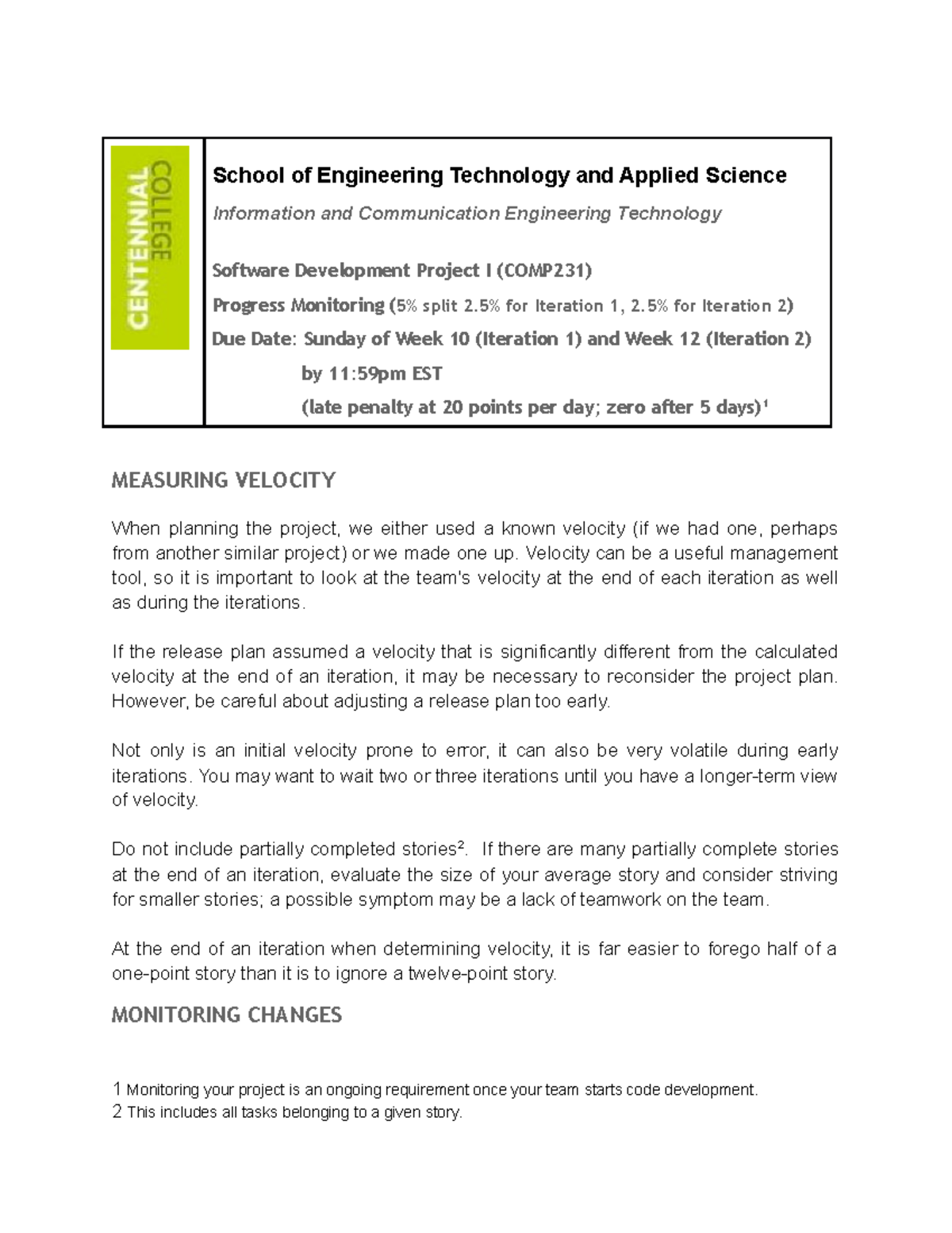 Group 5 - Progress Monitoring - Iteration 1 - School of Engineering ...