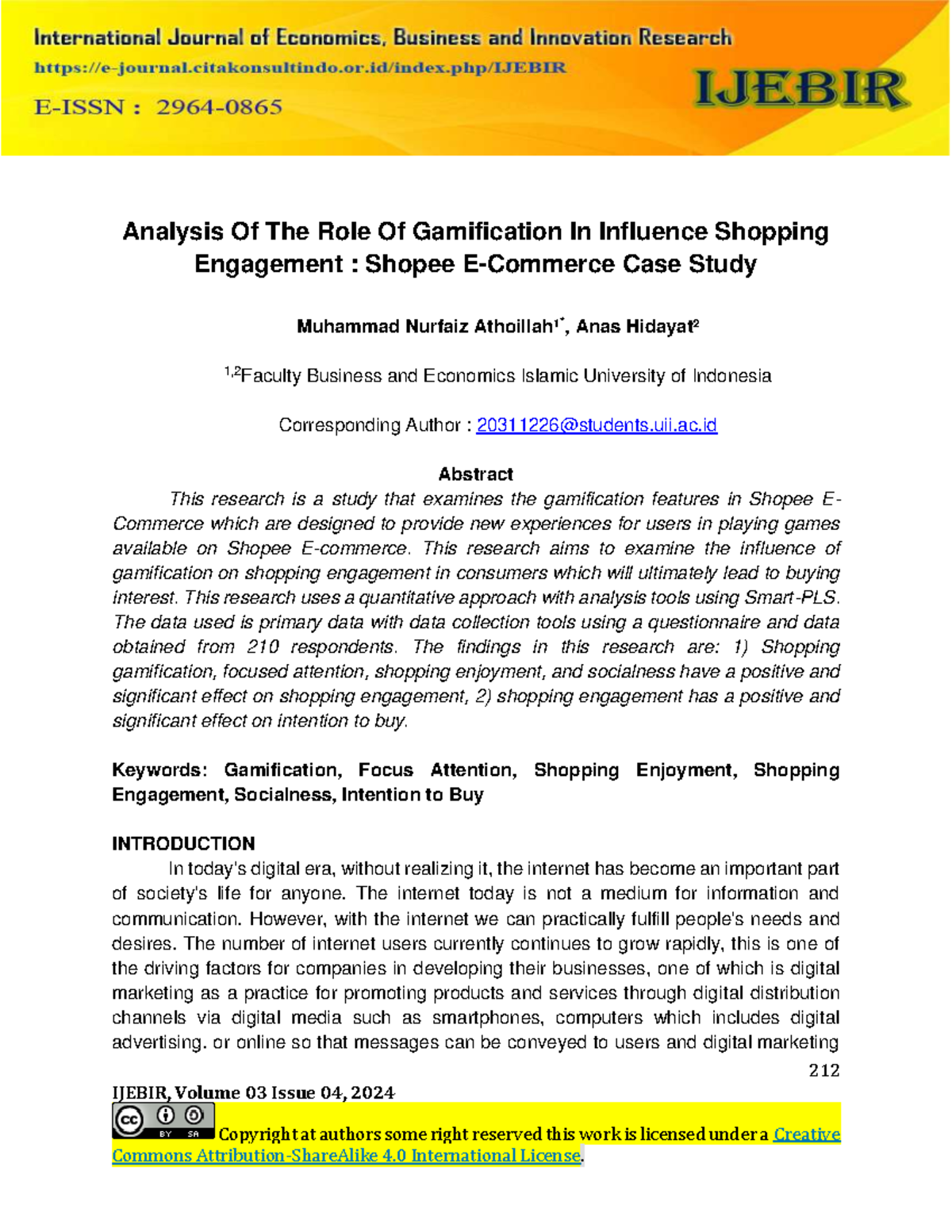 934-Article Text-2529-1-10-20240614 - 212 IJEBIR, Volume 0 3 Issue 0 4 , 202 4 Copyright at ...