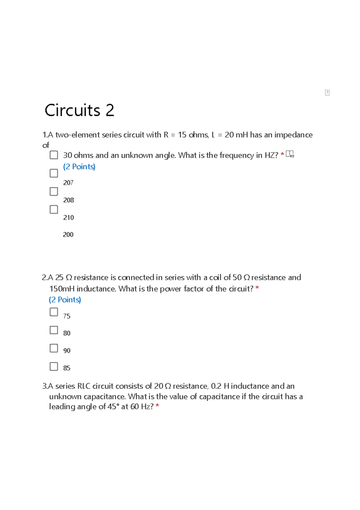 Circuits 2 - Practice Material - Circuits 2 1 two-element series ...