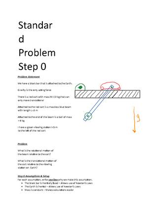 HW2 Standard Problem - Problem Statement We have a black bar that is attached to the Earth ...