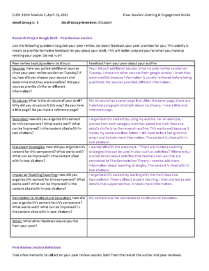ELA lesson Plan Final - Lesson Plan Directions: Respond to the prompts ...
