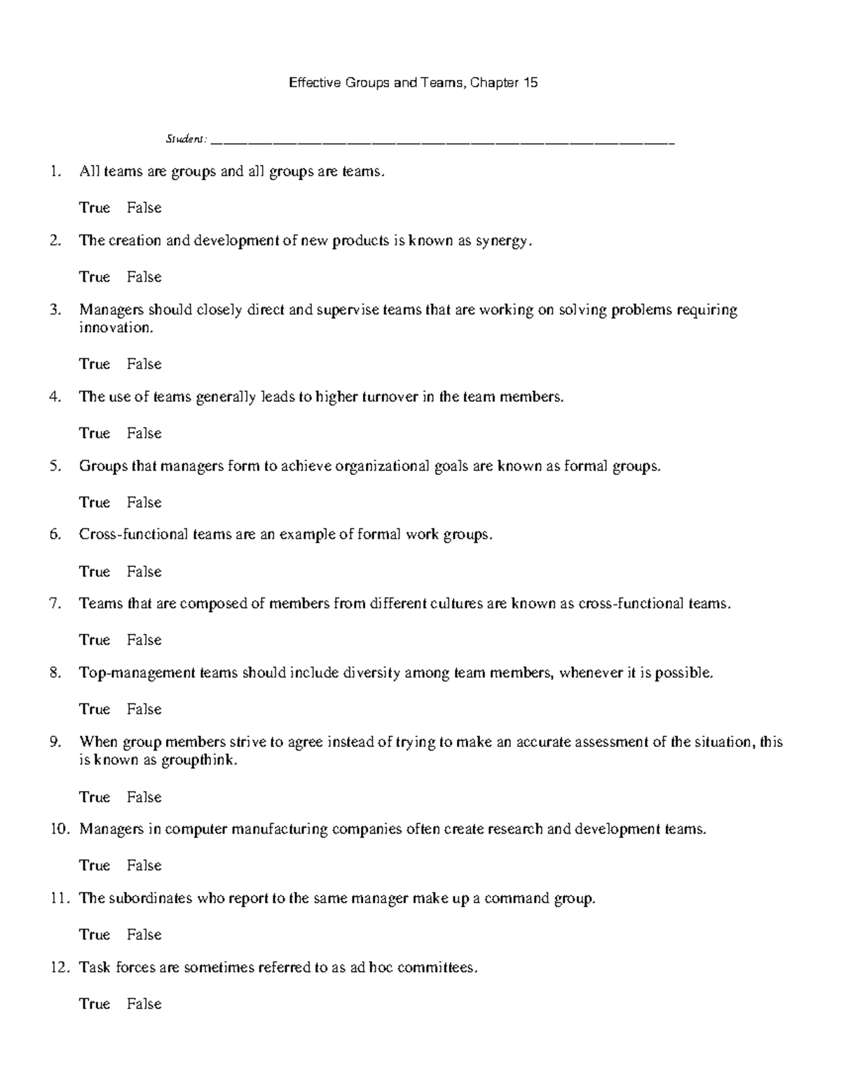 CH15 - Kxkx - ch Student: - Studocu